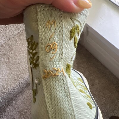 Converse Embroidered Custom Cartoon, Neighbor Totoro Embroidered ...