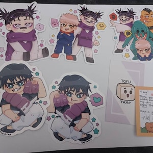 4 JJK Vinyl Stickers - Etsy