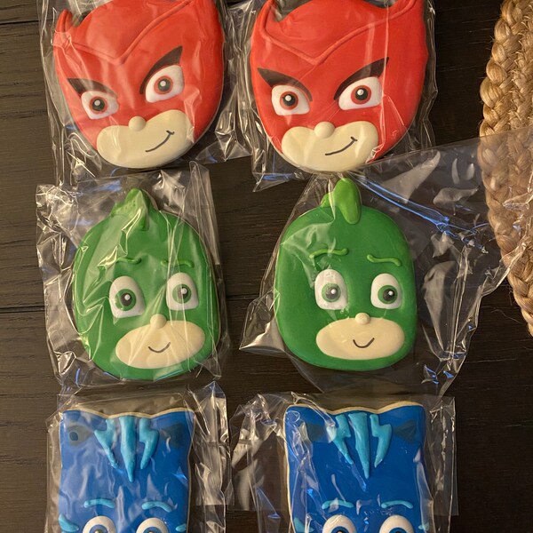 Pj Mask Cookies - Etsy