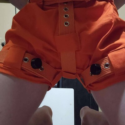 Orange Heavy Duty Lockable Diaper Cover Pants Anti Diaper Removal ...