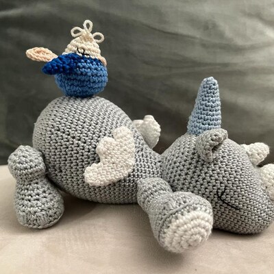 Crochet Pattern Raji the Rhinocorn Amigurumi Rhinocorn - Etsy