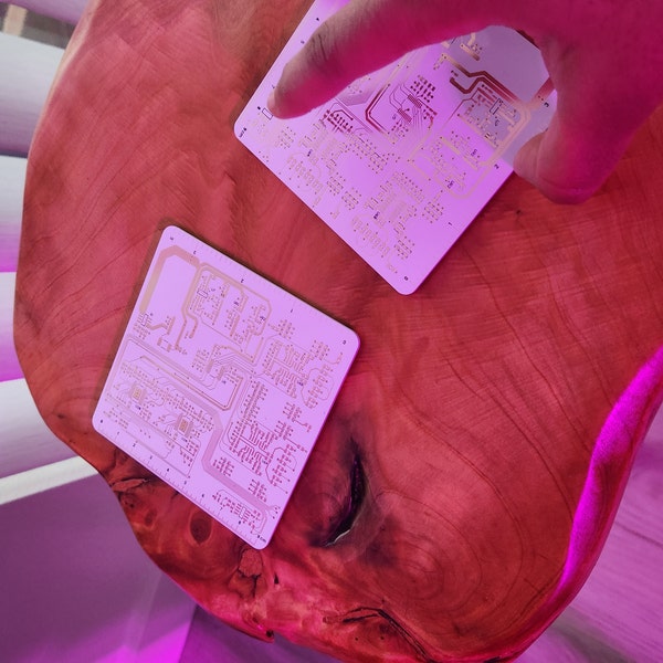 Circuit Board Coasters - Customized Text - Coffee Tea Computer Gift ...