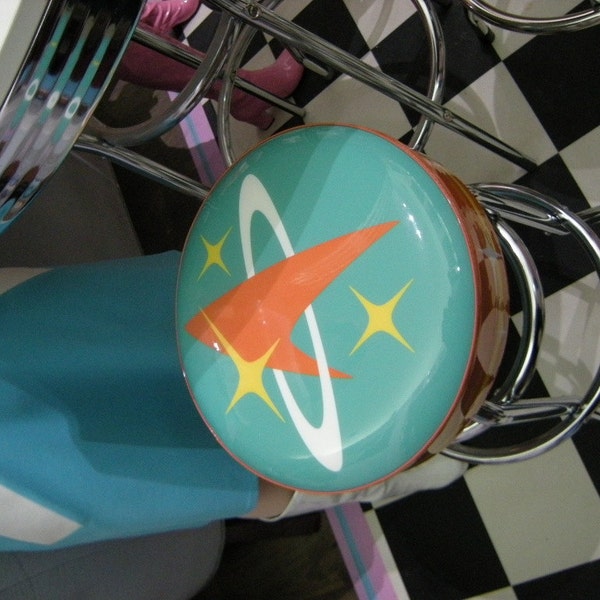 Mid Century Modern Bar Stool: Retro Atomic Space Age Diner Furniture - Etsy