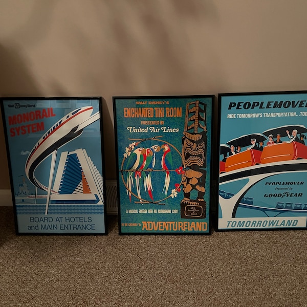 Monorail Poster Disney Attraction Poster Disney World Posters Disney ...
