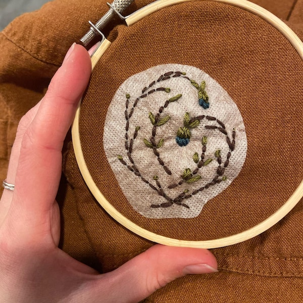 Boho Modern Floral Embroidery Pattern PDF | Flower Embroidery | Hand ...