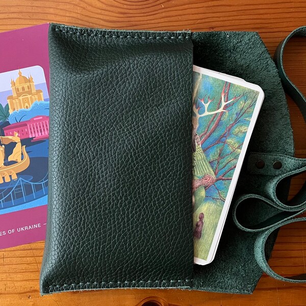 Double Tarot Leather Case, Tarot Box for Two Decks, Custom Tarot Pouch ...