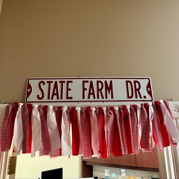 Tennessee Garland, Orange and White Checkerboard Banner, School Spirit ...