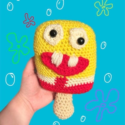 Spongebob Popsicle Crochet DIGITAL PATTERN Amigurumi Plush Toy Handmade ...
