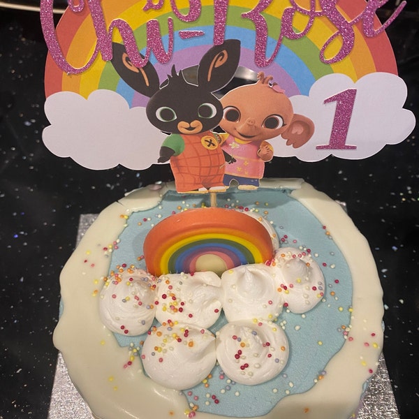 Bing Bunny and Sula Cake Topper - Etsy UK