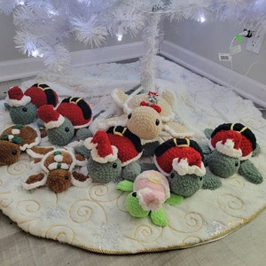 Santa Christmas Turtle Pattern Crochet PDF Download Beginner Friendly ...