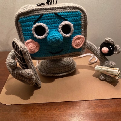 Crochet PATTERN Computer Amigurumi Computer Crocheted Miniature Pc E_N ...