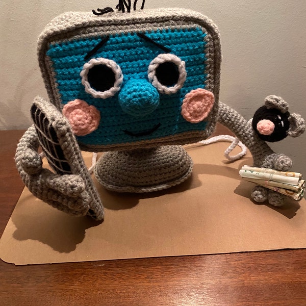 Crochet PATTERN Computer - Amigurumi Computer - Crocheted Miniature Pc ...