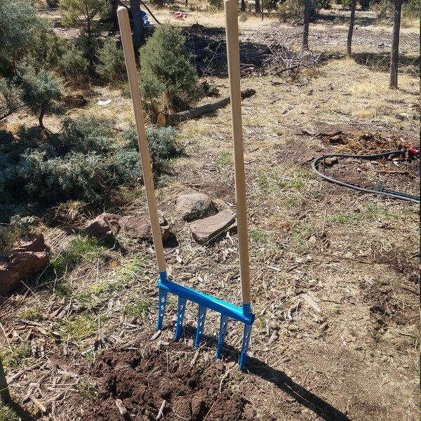 Treadlite Broadfork Garden Tool Hand Tiller - Etsy Nederland