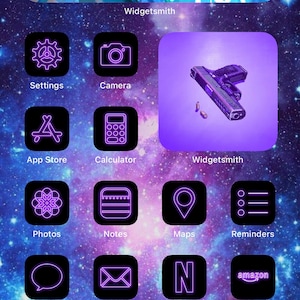 2300+ NEON Purple Ios Icons - Etsy