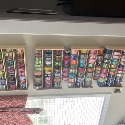 GSS Ribbon Organizer Desk/wall Unit. EZ Load Individual Ribbons Spools ...