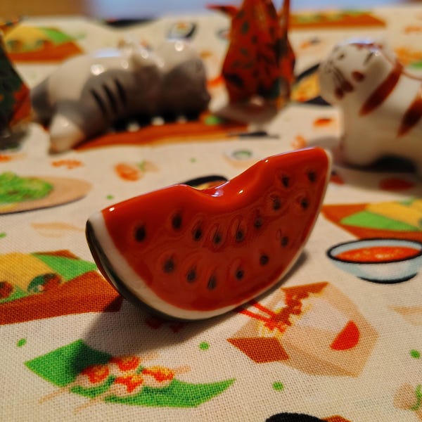 Sleeping Cats Chopstick Rests: Brush Holder, Pen Rest, Ceramic Cutlery ...