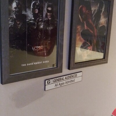 RATED G GENERAL AUDIENCE Movie Home Theater Sign - Etsy