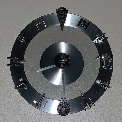 Star Wars Starships and Fighters Clock - Etsy