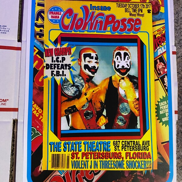 INSANE CLOWN POSSE Rare Signed Gig Poster by Artist Adam Turkel ...