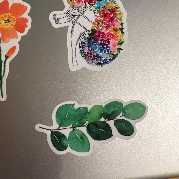 Virginia State Floral Watercolor Map Design Sticker. Vinyl Decal ...