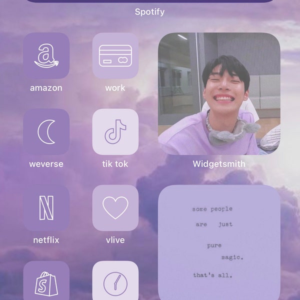 Lavender App Icons, Purple Icons, iPhone App Covers, Purple Aesthetic ...