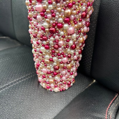 Maroon Marsala Pearl Mix, Flatback Pearls and Rhinestone Mix, Sizes ...