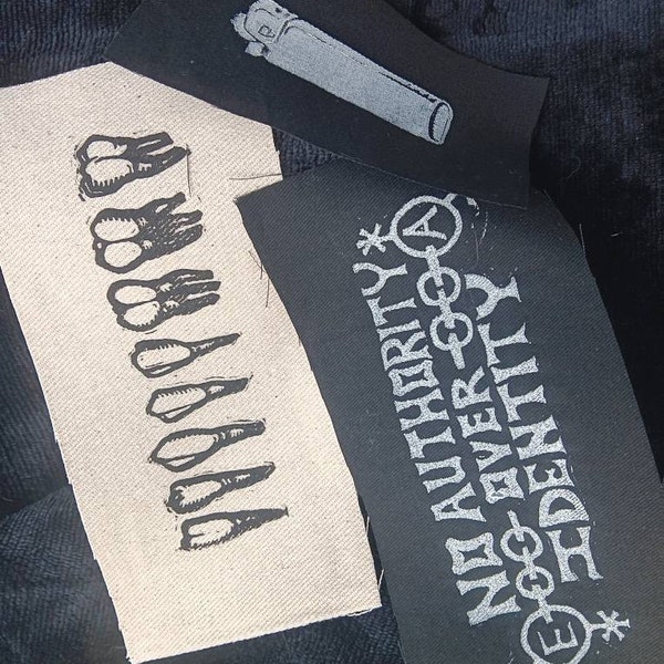 No Authority Over Identity Banner Print Patch - Etsy