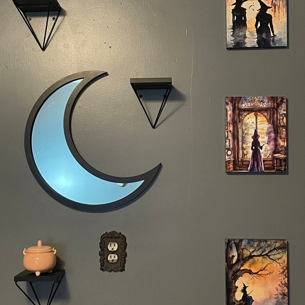 POWER OF THREE Full Moon Coven Meeting in the Meadow 7x5 Altar Print ...