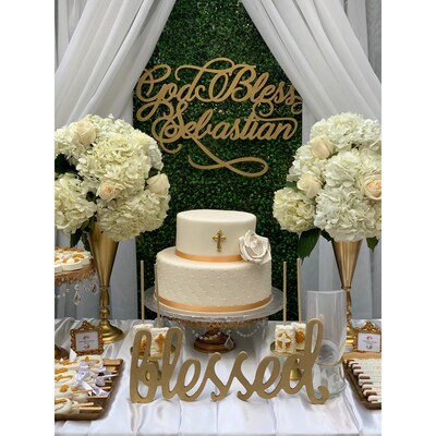 Custom God Bless Name Sign / God Bless Sign / Custom Name Sign / Custom ...