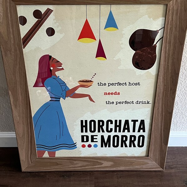 Horchata De Morro Poster – El Salvador Vintage Advertisement Cultural ...