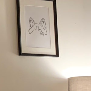 Dog Ears Print Poster Home Décor Gift Minimalist - Etsy UK