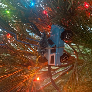 55 Chevy Bel Air Carrying Christmas Tree Car Ornament Gift for Men Boys ...