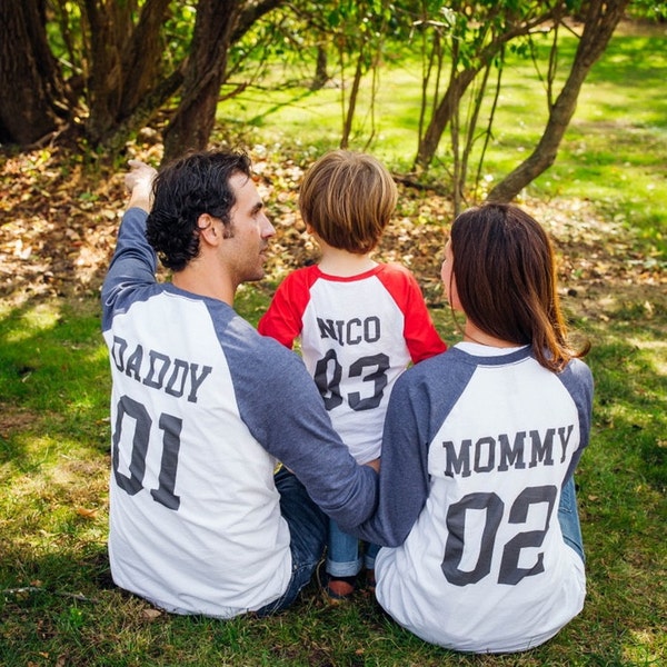 Family Jersey Style Shirts, Family Team Shirts. Family Reunion Shirts ...
