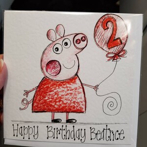 Hand Drawn Minecraft Creeper Birthday Card - Etsy