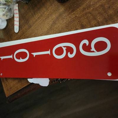 12x6 Reflective Custom Address Sign - Etsy