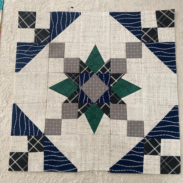 Florida Star PDF Pieced Quilt Block Pattern - Etsy