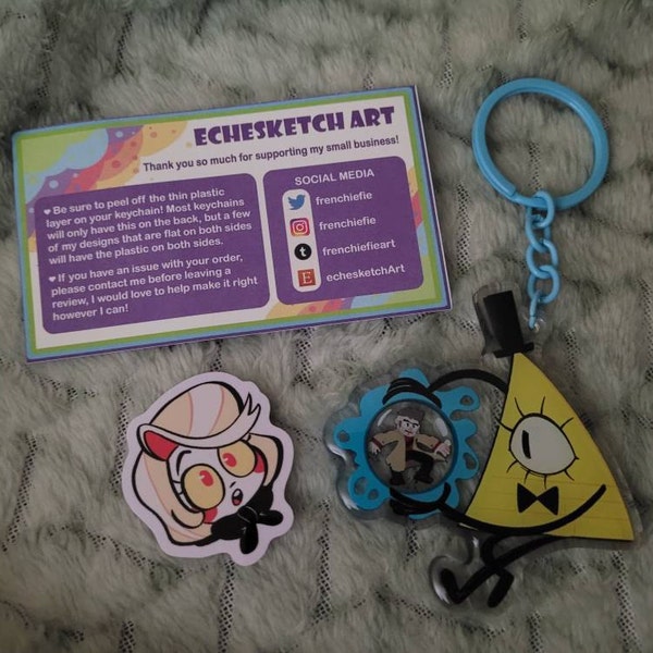 Bill Cipher and Ford 3D Keychain - Etsy UK