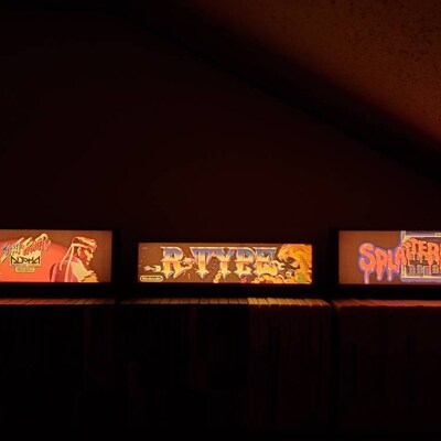 Custom Marquee Light Box Wood, Arkanoid Light Box, Arkanoid Wall Décor ...