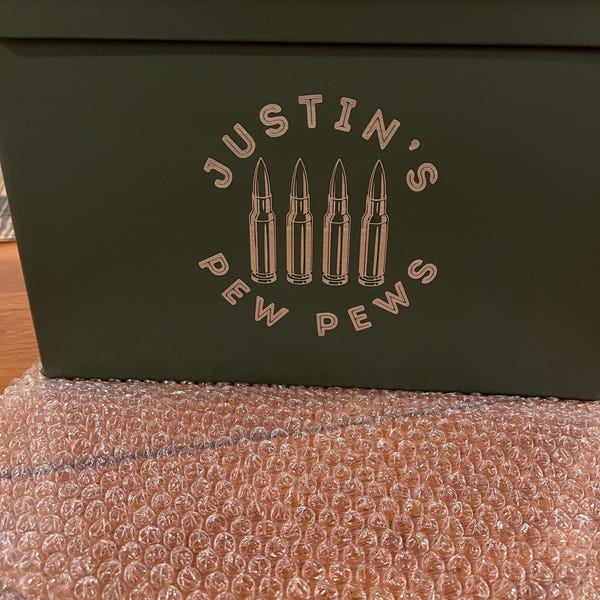 Personalized Ammo Box Custom Ammo Can Engraved Ammo Box Mens ...