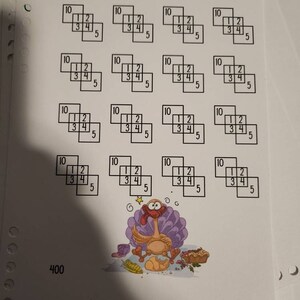 Flower Power Color by Number Flower Savings Challenge - Etsy