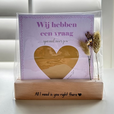 Card and Dried Flower Holder 10 Cm. Card Holder With Space for Dried ...