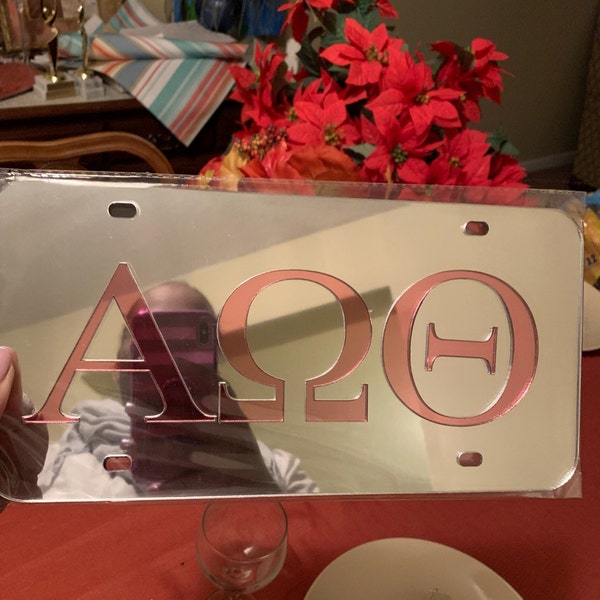 College Fraternities & Sororities Personalized Front License Plate ...