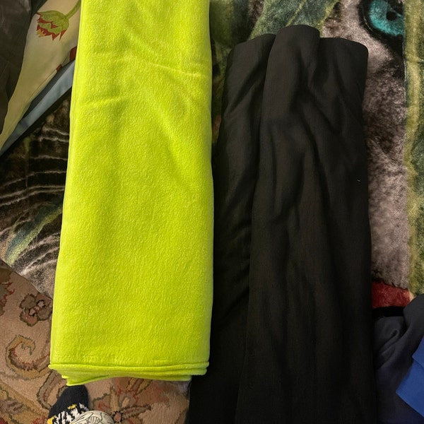 Solid Black Anti-pill Fleece Fabric by the Yard (medium Weight) - Etsy