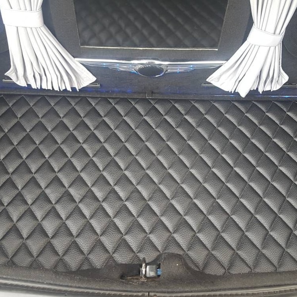 Vinyl Black Quilted Auto Headliner Fabric With Foam Backing Upholstery ...