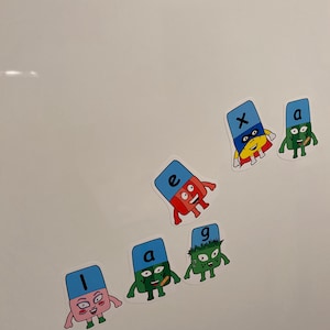 Alphablocks Magnetic Set A to Z Silence E & Plusman - Etsy Hong Kong