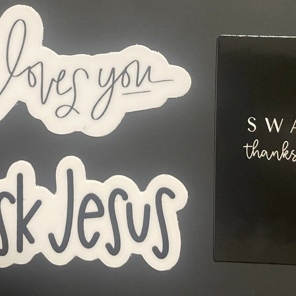Idk Ask Jesus Sticker | Christian Stickers About Faith, God, the Bible ...