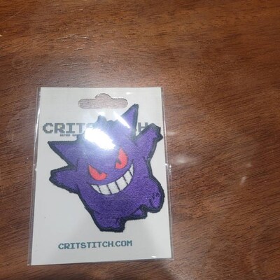 Gengar Iron on Patch Shiny Metallic Embroidered. Pokemon Patch. - Etsy