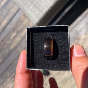 Mens Wedding Band the Rsg Made From Santos Rosewood, Silver and German ...