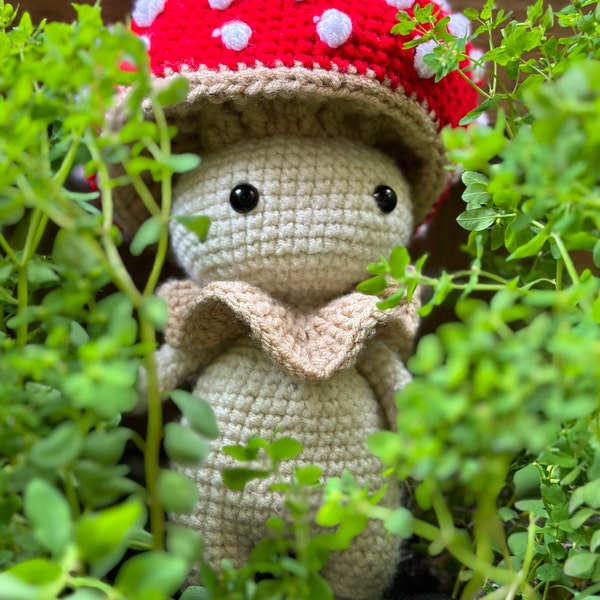 Crochet Mushroom Doll Pattern: Prince Kinoko Amigurumi (digital Pattern ...