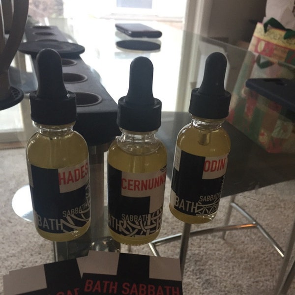 THE HALF PANTHEON: 3 Beard Oils - Hades, Cernunnos, Odin, 1 Oz Each. - Etsy